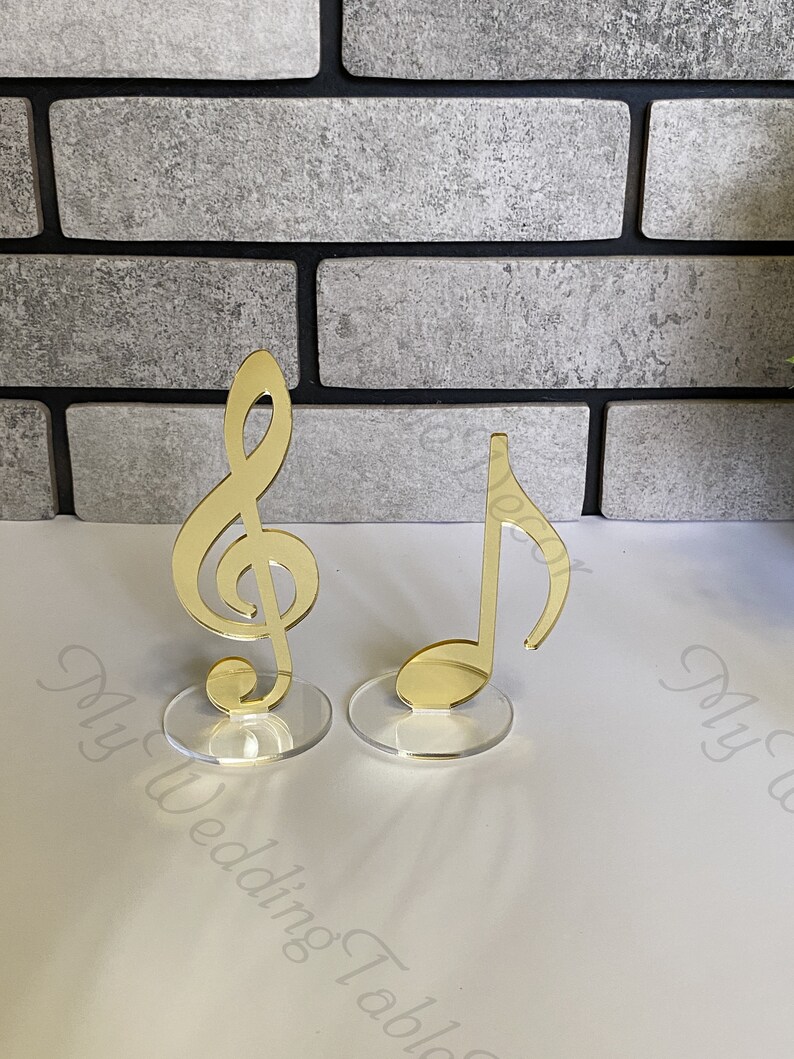 Set of Note and Treble Clef Ornament Signs Treble Clef - Etsy