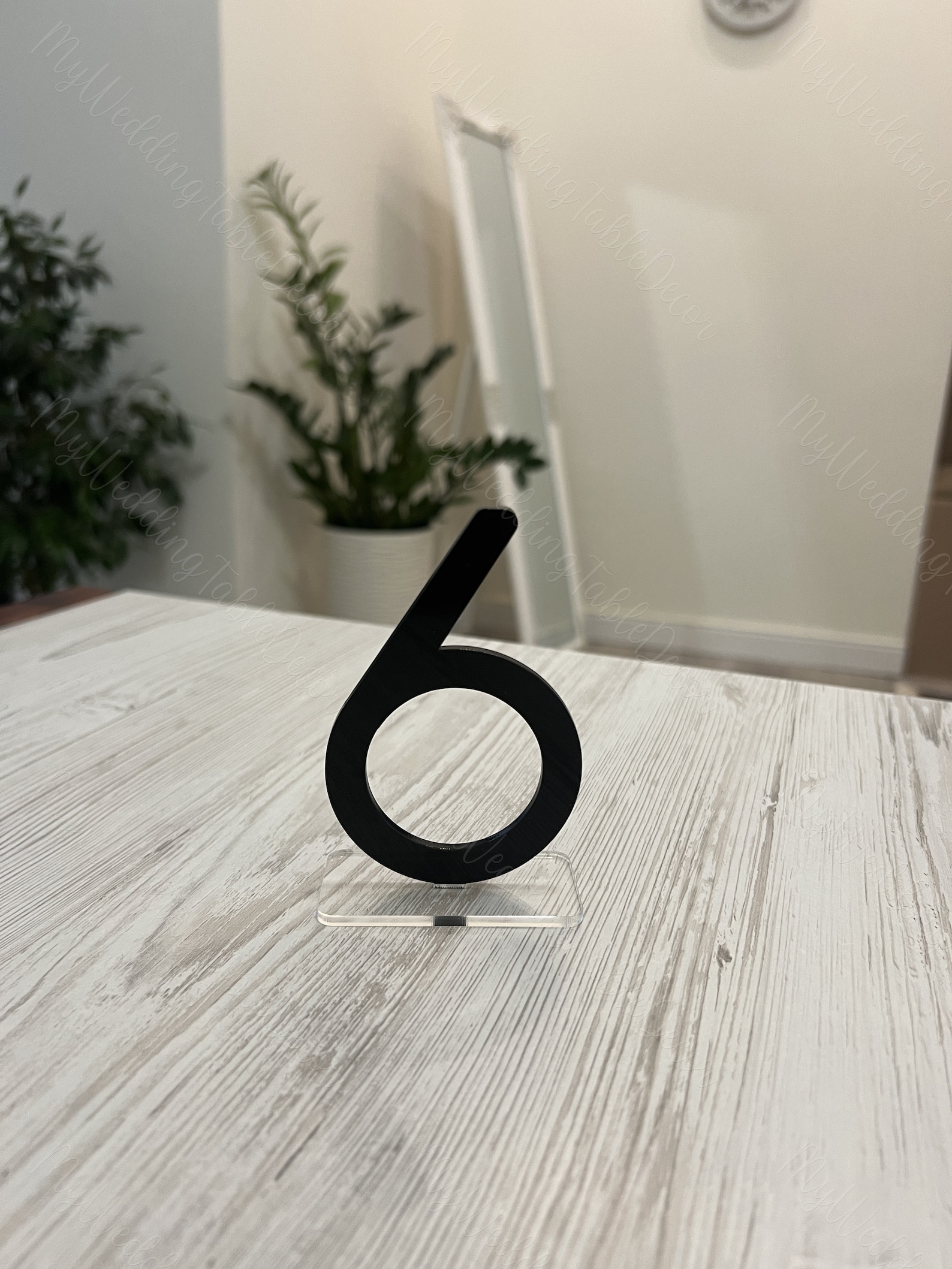 Stunning Elegant Black Table Numbers, Wedding Table Decoration ...