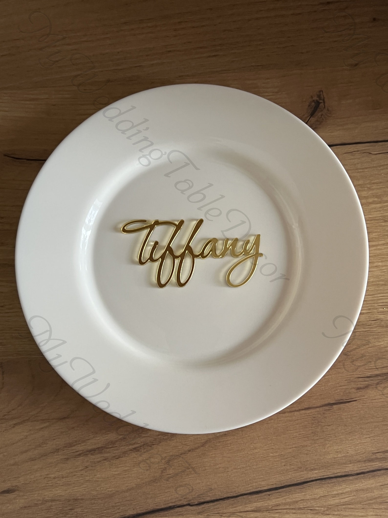 Gold Mirror Name Place Cards Table Decor Wedding Name Cards - Etsy