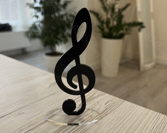 Music Note Centerpiece Picks Music Birthday Centerpiece set of 3 - Etsy