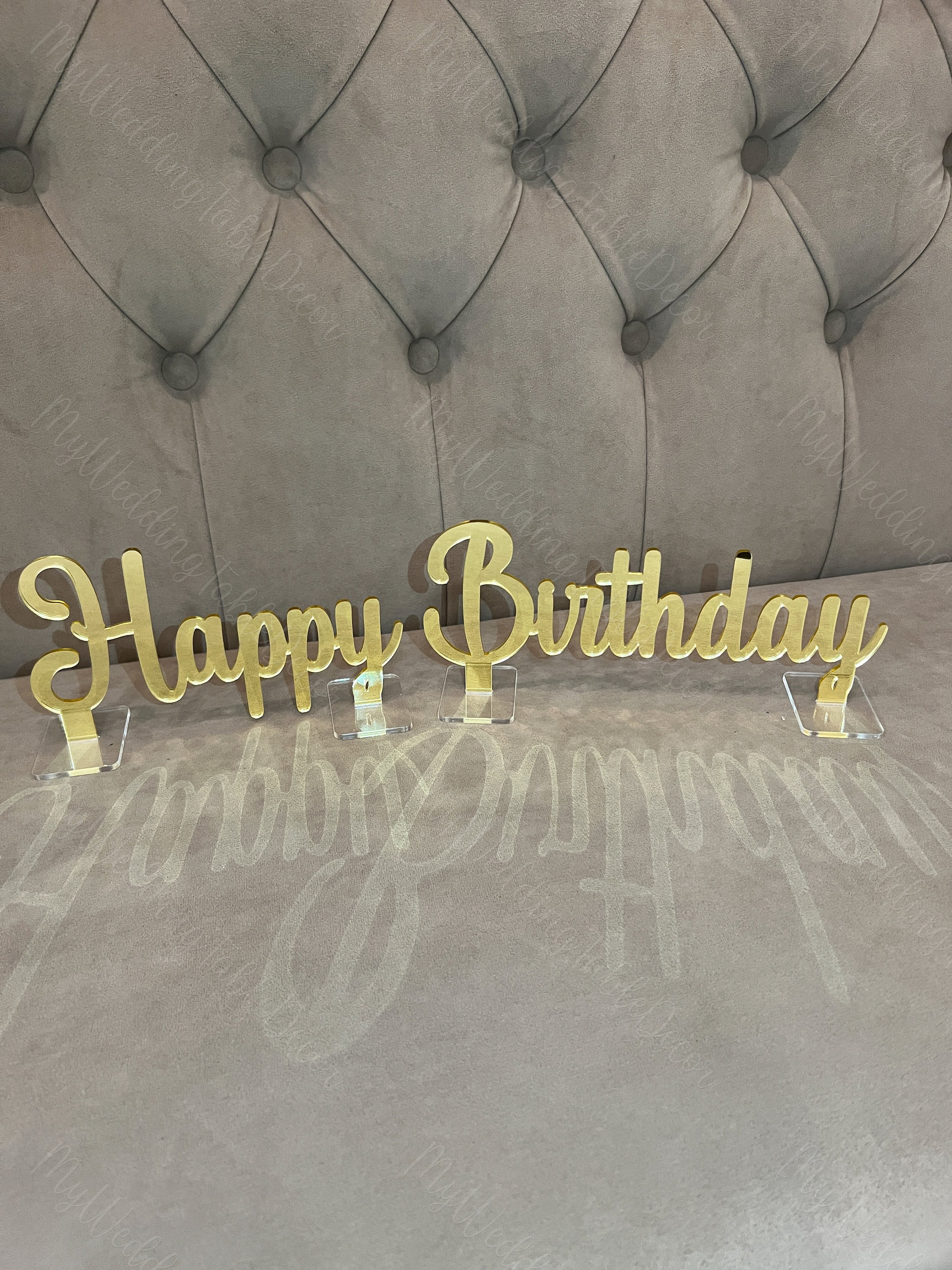 Happy Birthday Table Decoration Happy Birthday Table Sign - Etsy