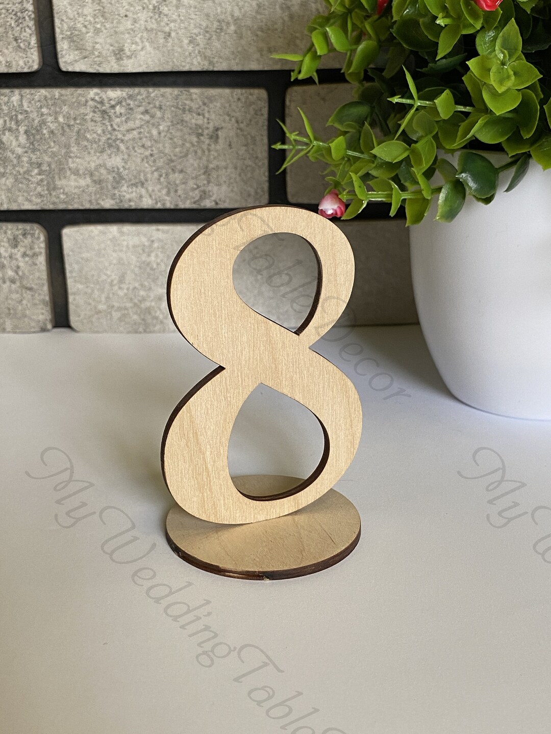 Wood Table Numbers Wooden Table Numbers Wooden Wedding Table Number ...