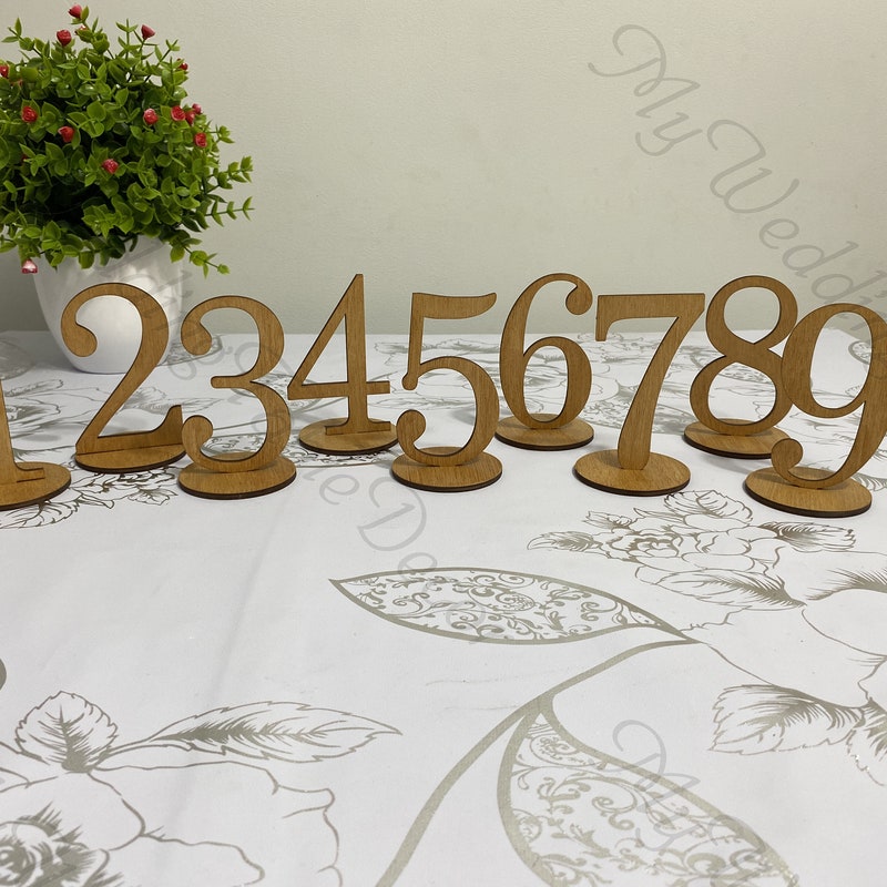 Wooden Numbers - Etsy