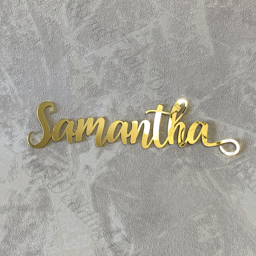 Gold Name Sign Large Wall Decor Sign Wall Hanging Party - Etsy