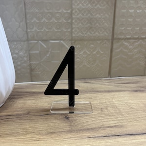 Stunning Elegant Black Table Numbers Wedding Table - Etsy