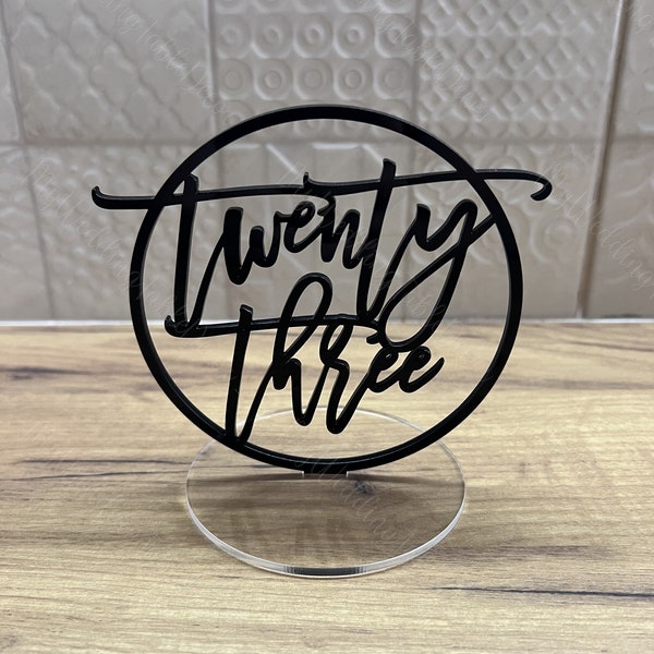 Acrylic Numbers - Etsy