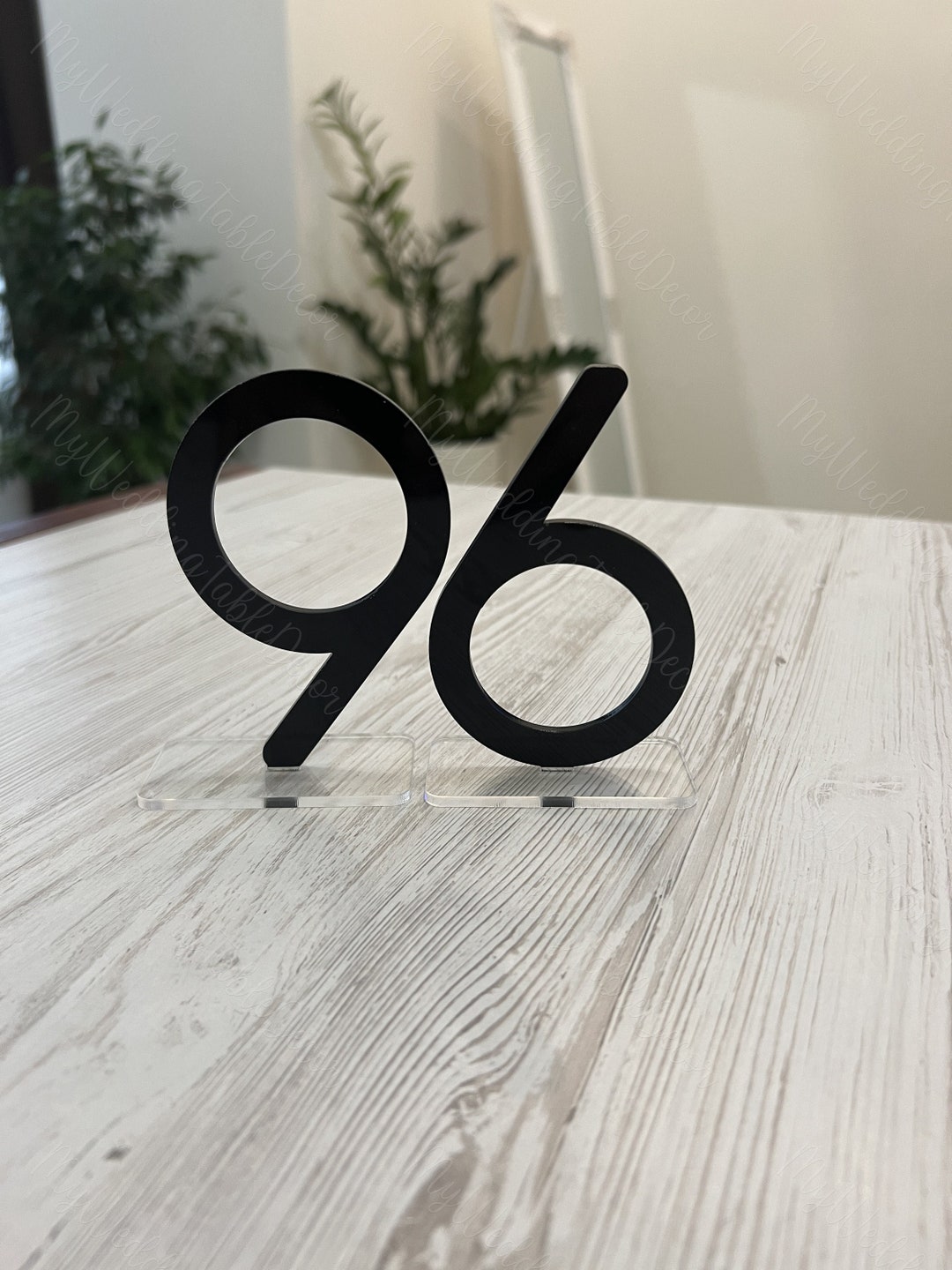 Stunning Elegant Black Table Numbers, Wedding Table Decoration ...