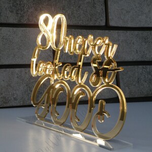 Freestanding Happy Birthday Sign Table Decoration, Happy Birthday Table ...