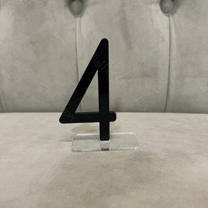 Stunning Elegant Black Table Numbers, Wedding Table Decoration ...