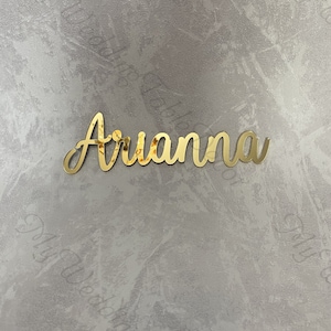 Gold Mirror Letters Gold Mirror Sign Golden Decoration - Etsy