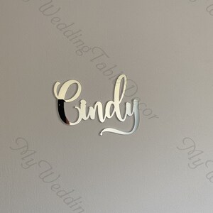 Silver Mirror Family Name Letters Mirror Silver Sign Mirror Wall ...