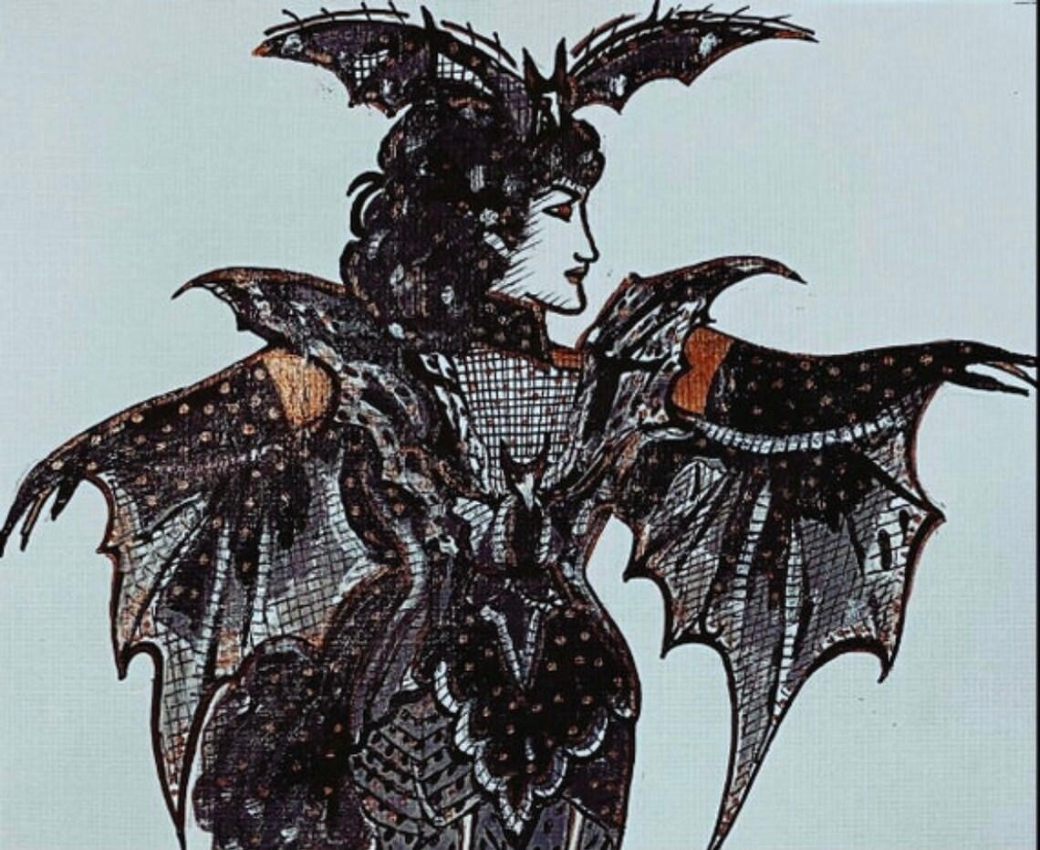Original Art by Glamour Bat Goddess The Bat Woman | Etsy