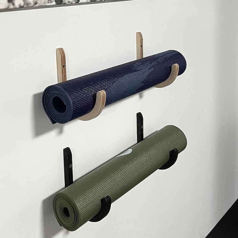 Yoga Mat Wall Holder - Etsy