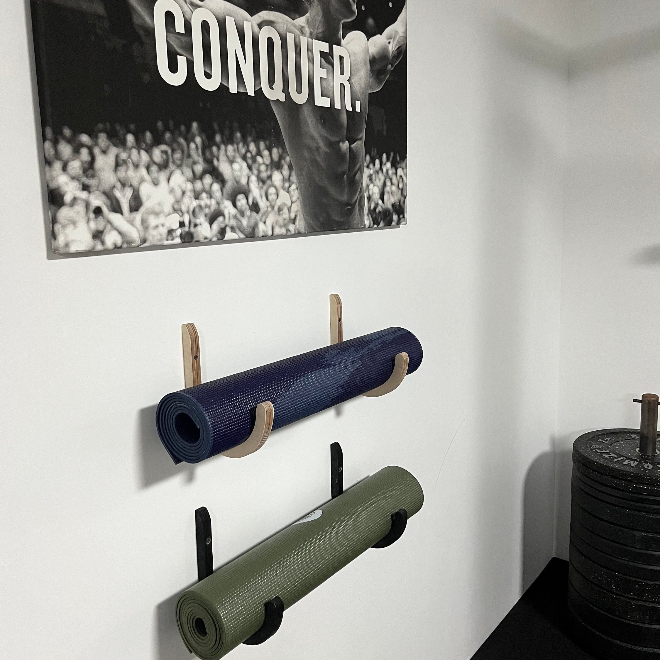 Yoga Mat Holder, Wall Mount, Sports Mat Storage, Gymnastics Mat Hook ...
