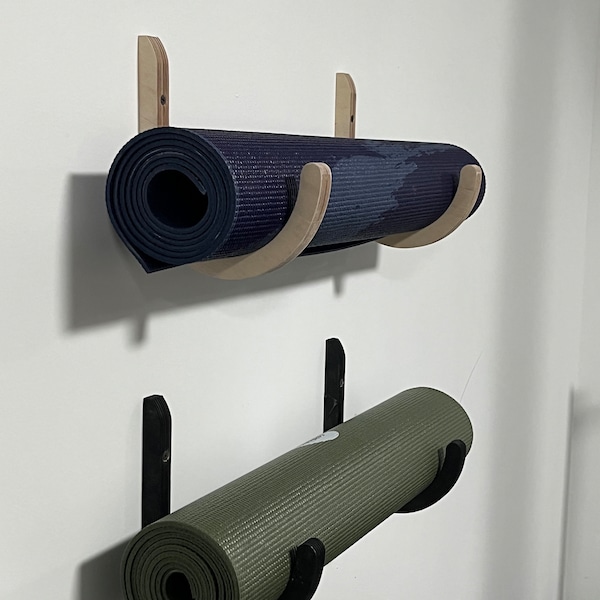 Yoga Mat Wall Holder - Etsy