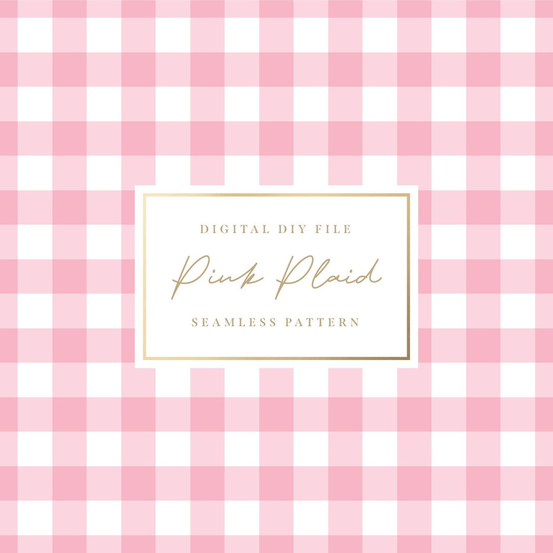 Pink Plaid Digital Paper Seamless Pattern - Etsy