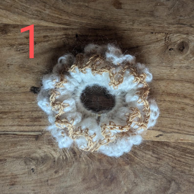 Mix N Match Large Handmade Crochet Scrunchies - Etsy
