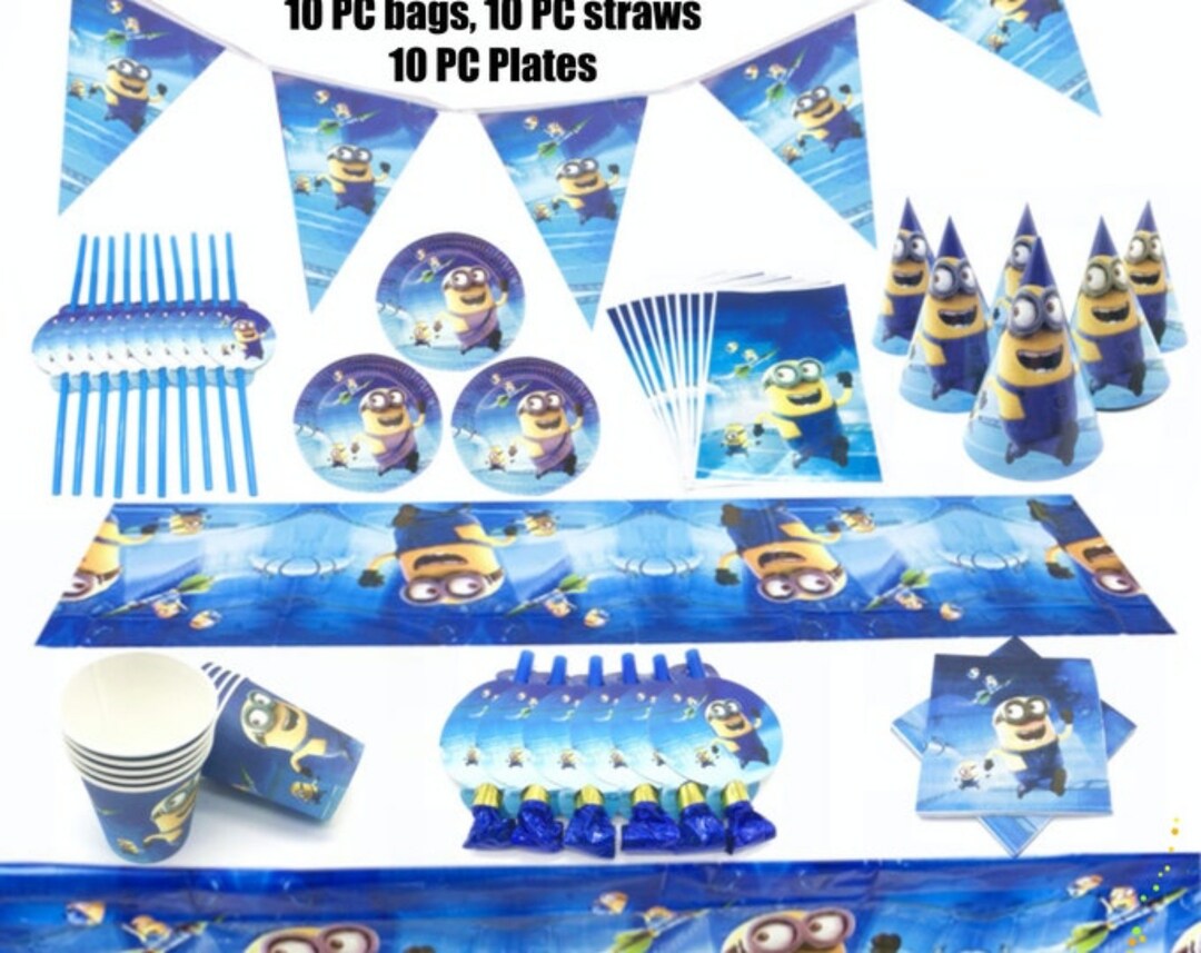 Minions Birthday Suppliesparty Decorationboygruminions - Etsy