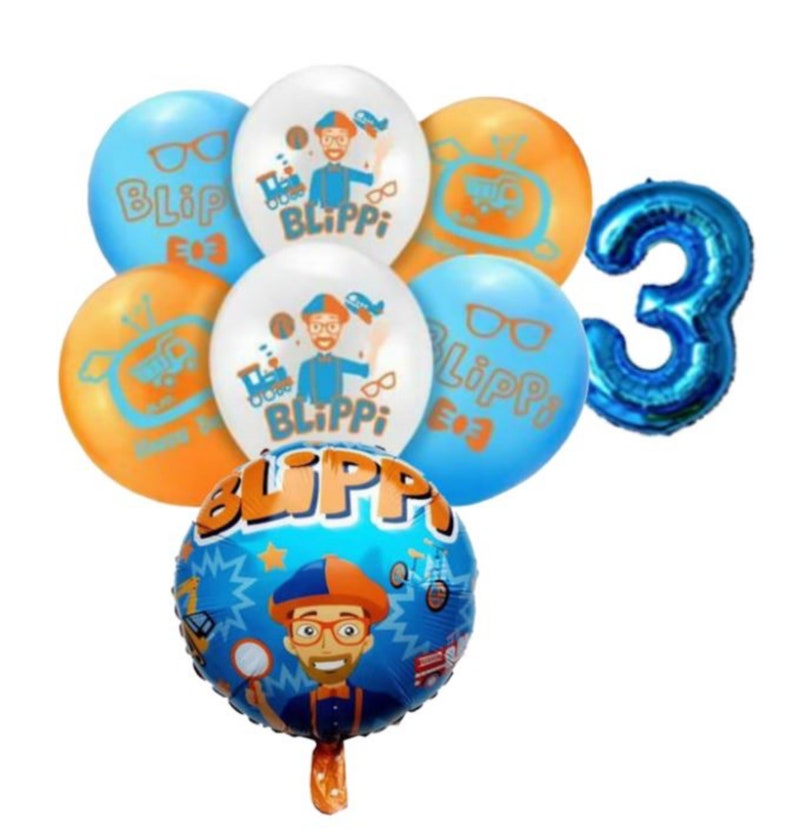 Balloons ship today,Blippi Balloons,Birthday Blippi Decoration,Toddler ...