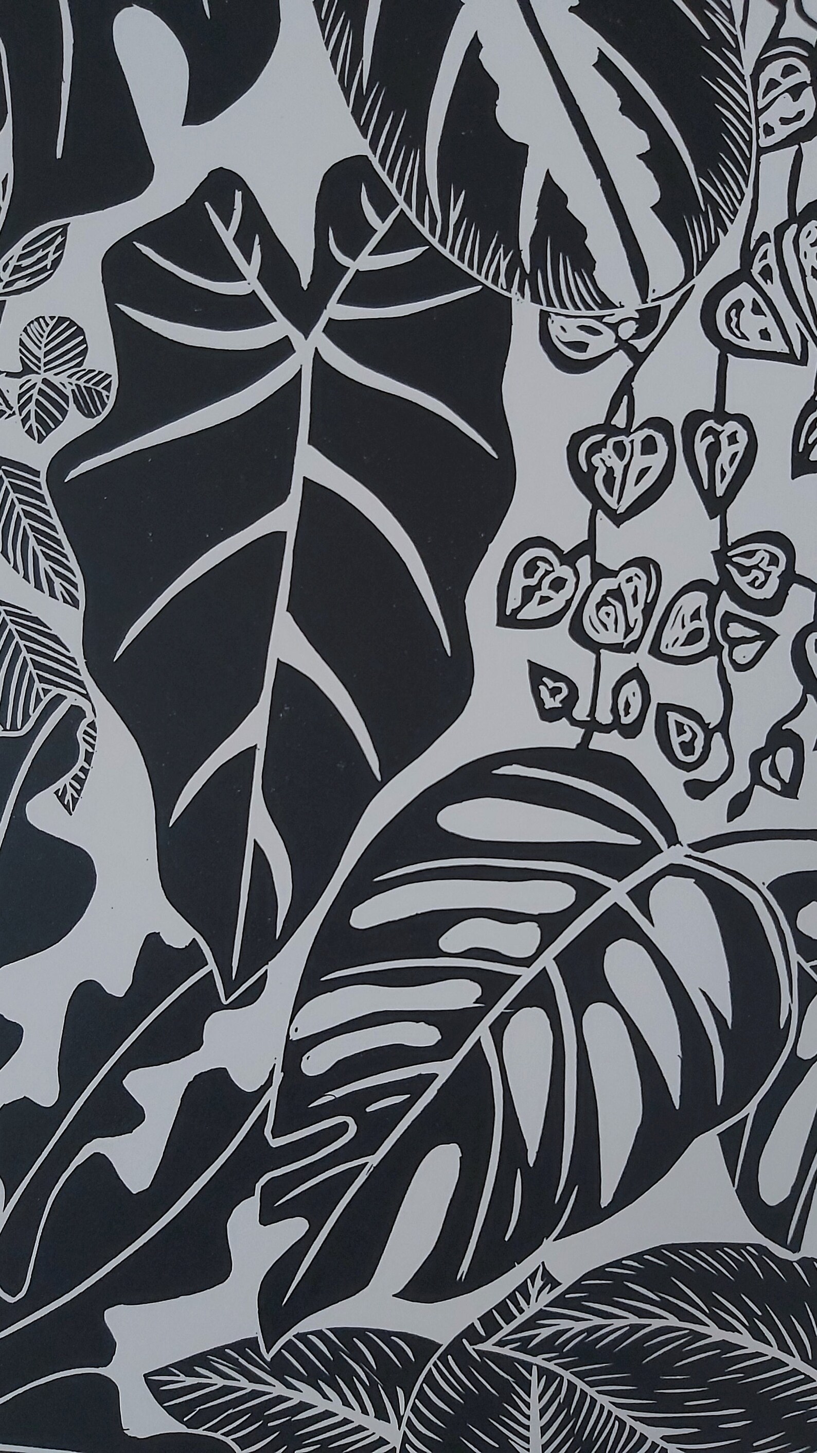 HANDPRINTED LINOCUT "jungle is Massive" PRINT A3 (297 X 420mm) - Etsy