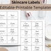 Minimalistic Health and Beauty Labels for Skincare Products Beauty ...
