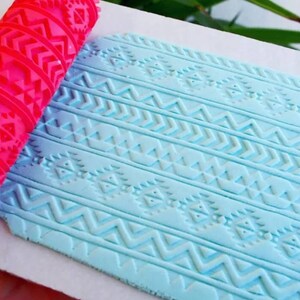 Aztec Texture Roller Polymer Clay Patterns Polymer Clay - Etsy