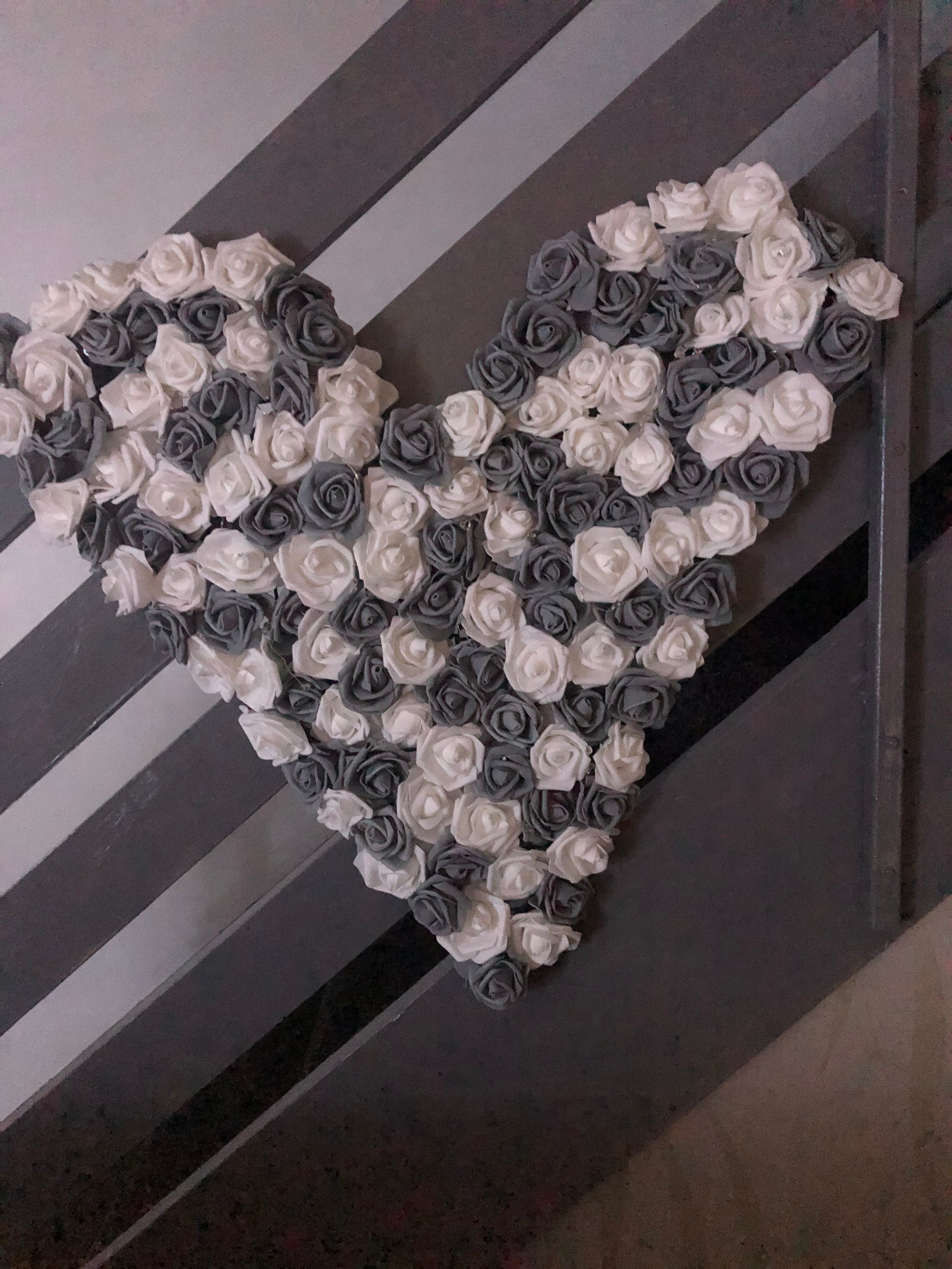 Corazones de flores hechos a mano - Etsy España