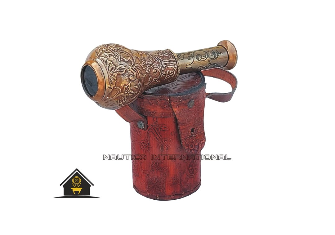 10x Fully Functional Brass Monocular-embossed Spyglasses-nautical ...