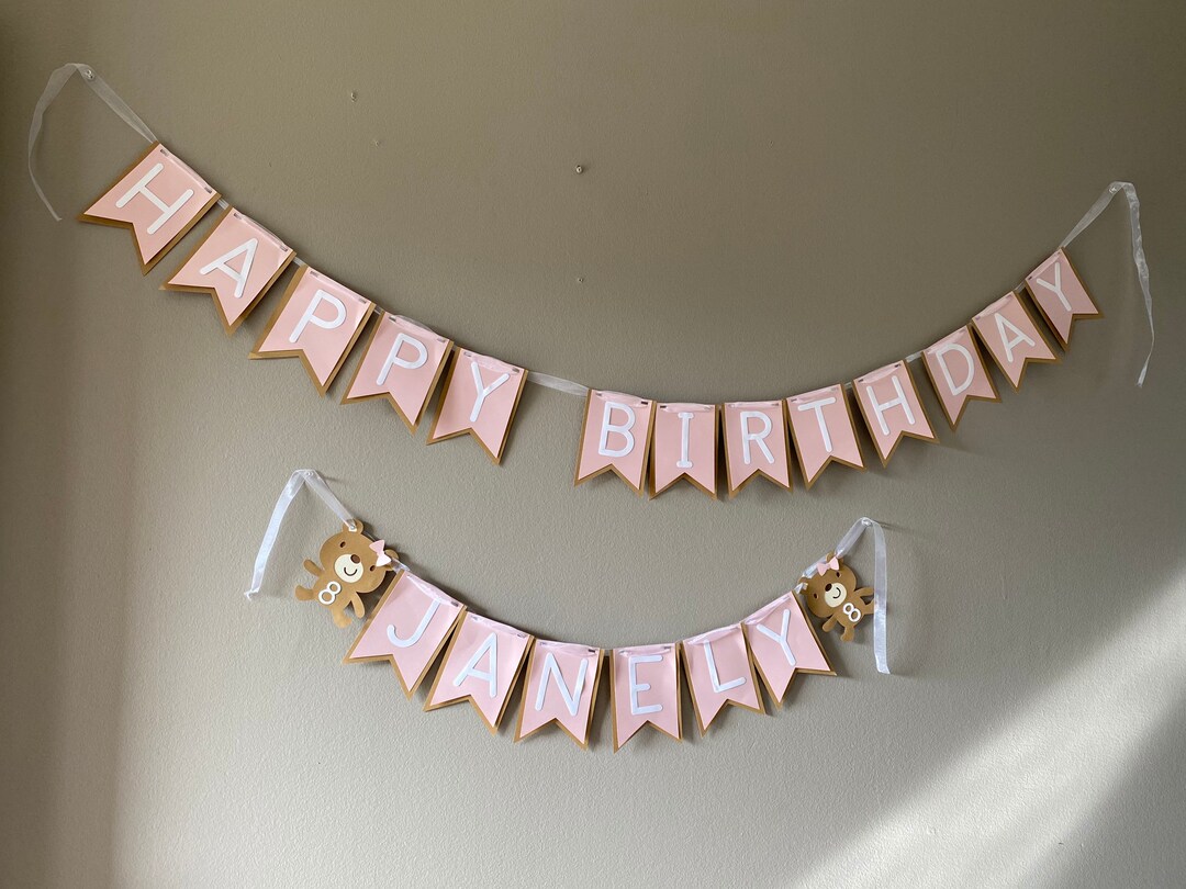Teddy Bear Birthday Banner - Etsy