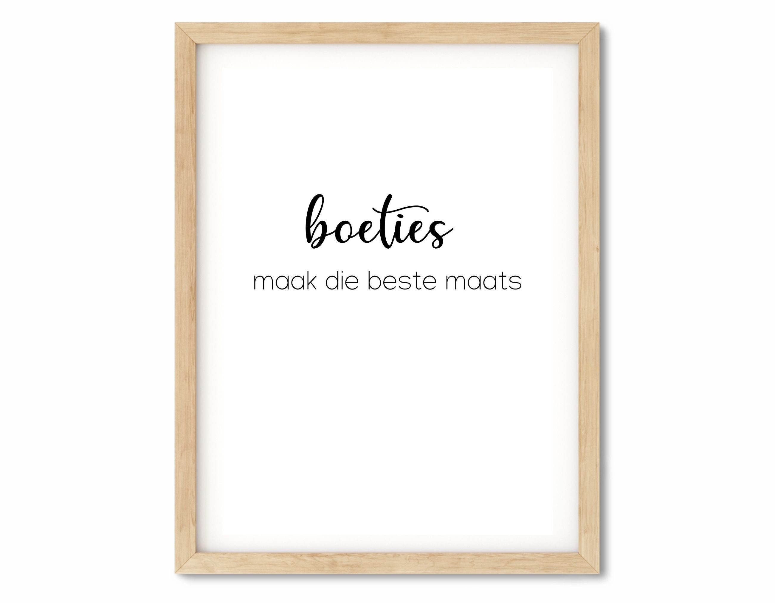 Afrikaans, Boeties Maak Die Beste Maats, Wall Art Decor, Digital ...