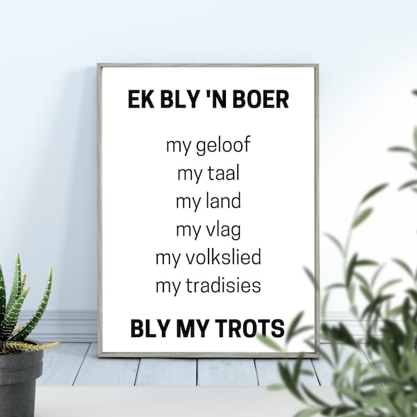 Afrikaans, Was Jou Hande, Borsel Jou Tande, Wall Art Decor, Digital ...