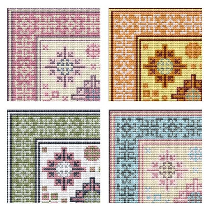 Dollhouse Cross Stitch Rug Pattern - Etsy