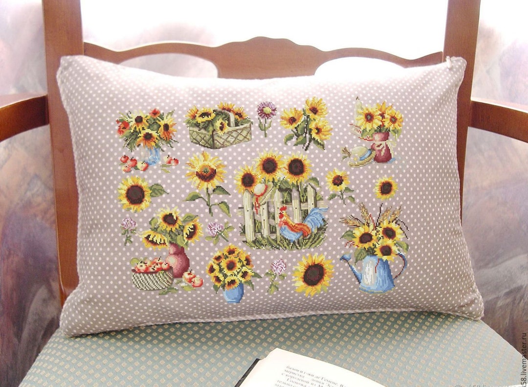 Sunflower Sampler PDF Pattern Cross Stitch Flower Summer Embroidery ...