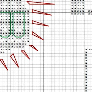 BTS Logo Sampler PDF Pattern Cross Stitch Primitive DMC 310 Instant ...