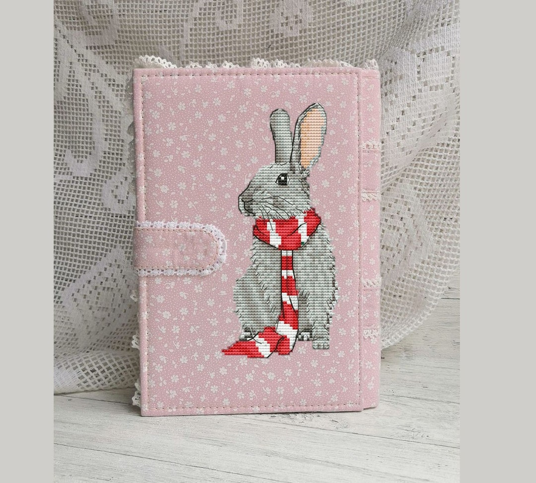 Winter Hare PDF Pattern Cross Stitch Christmas Rabbit Scarf New Year ...