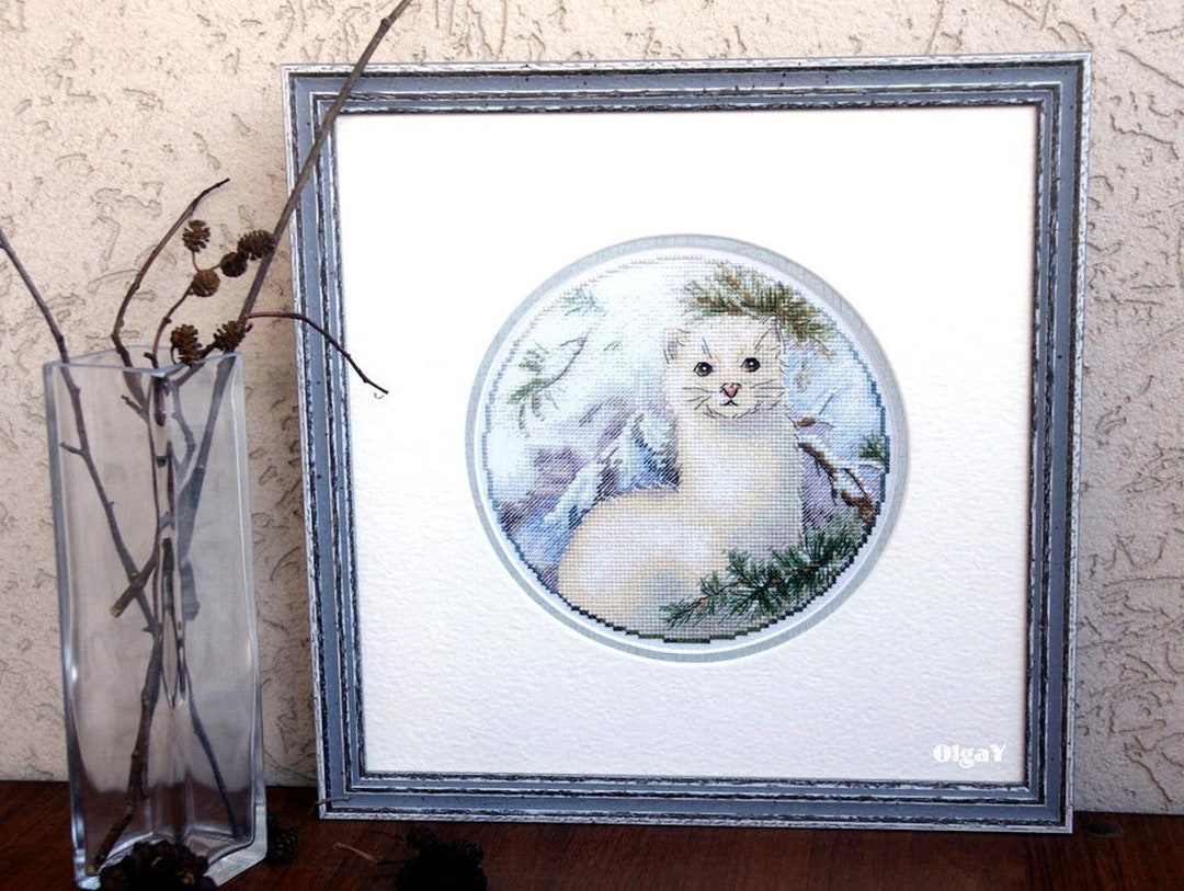 Weasel Pattern PDF Cross Stitch Animal Forest Embroidery Lkacross ...