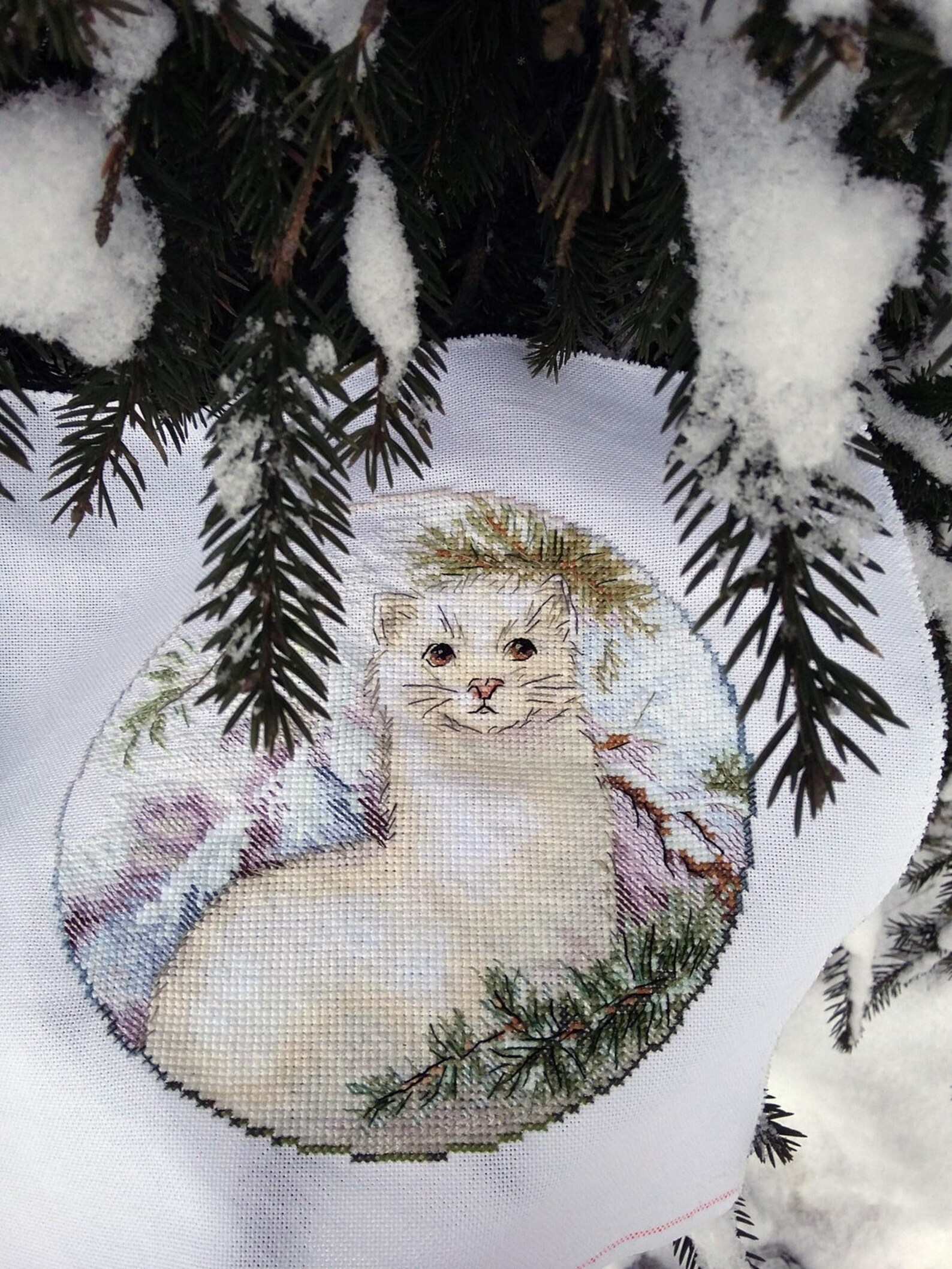 Weasel Pattern PDF Cross Stitch Animal Forest Embroidery Lkacross ...
