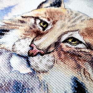 Eurasian Lynx Pattern PDF Cross Stitch Animal Forest Embroidery ...
