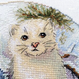 Weasel Pattern PDF Cross Stitch Animal Forest Embroidery Lkacross ...