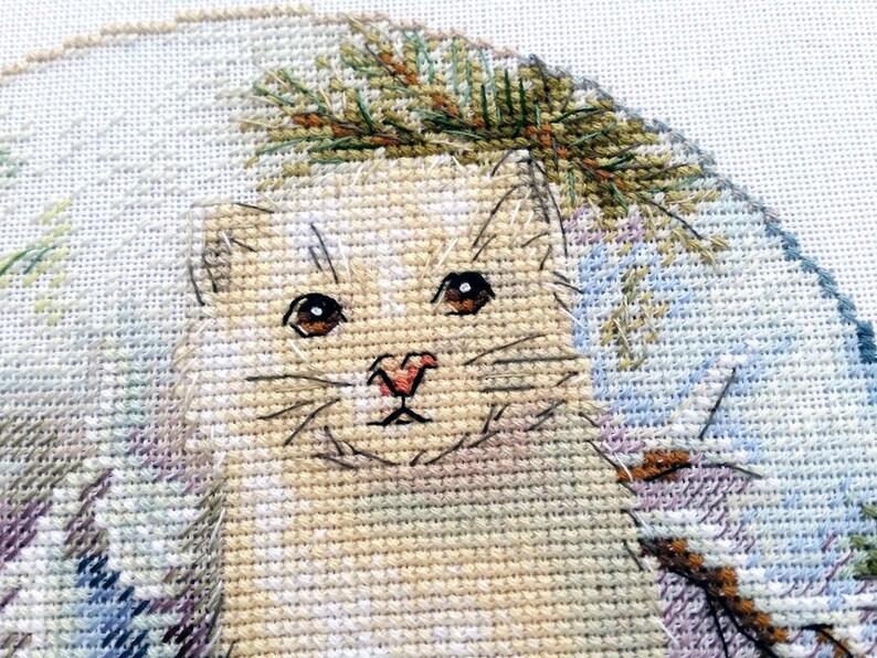 Weasel Pattern PDF Cross Stitch Animal Forest Embroidery Lkacross ...