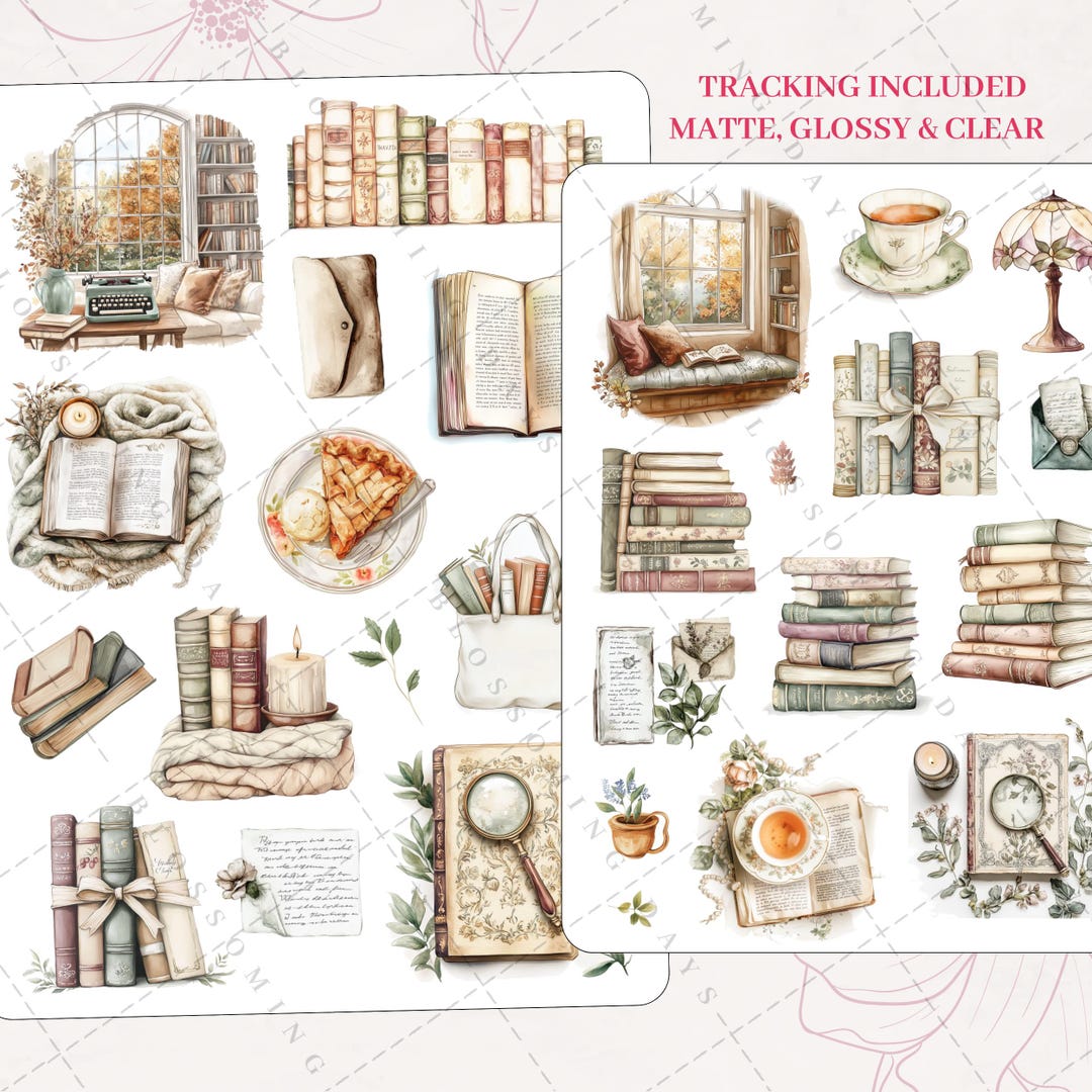 Cute Boho Chic, Romantic, Cottagecore, Stacked Books, Reading Nook ...