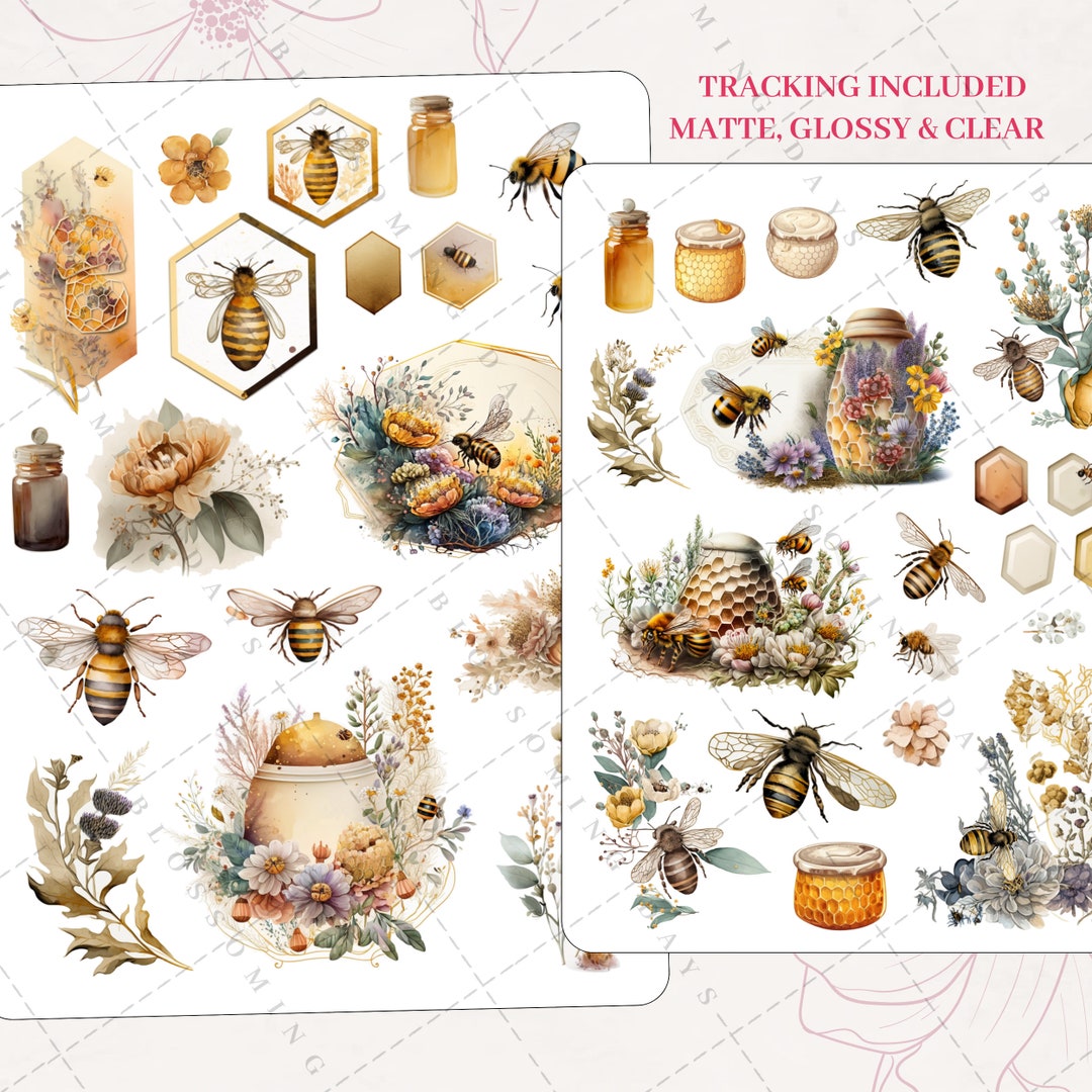 Cute Cottagecore Honey Bee, Beehive, Honeycomb, Whimsy, Pretty ...