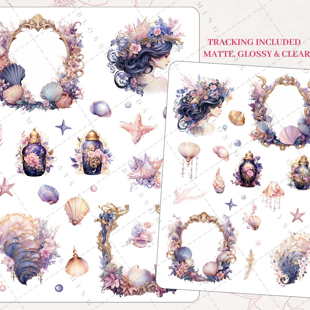 Moonlit Mermaid Frames Magical Dreams Ocean Fantasy Starry Night ...