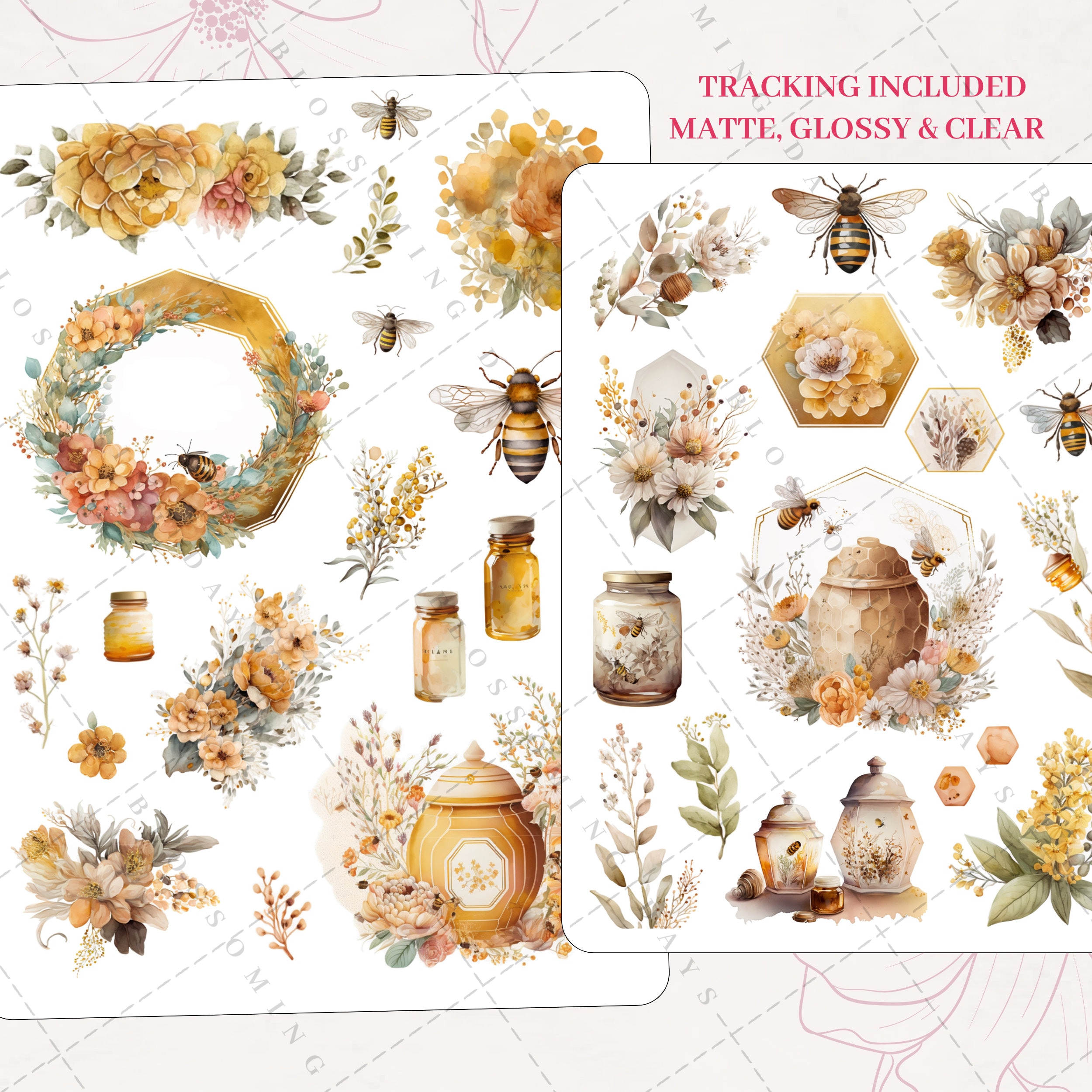 Cute Cottagecore Honey Bee, Beehive, Honeycomb, Whimsy, Pretty ...