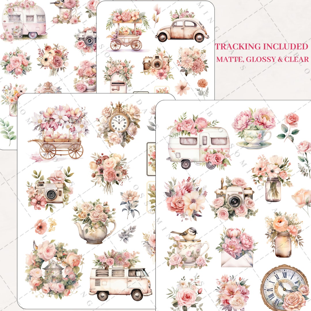 Rustic Whimsy Romantic Floral Adventure, Vintage Charm Cottagecore ...