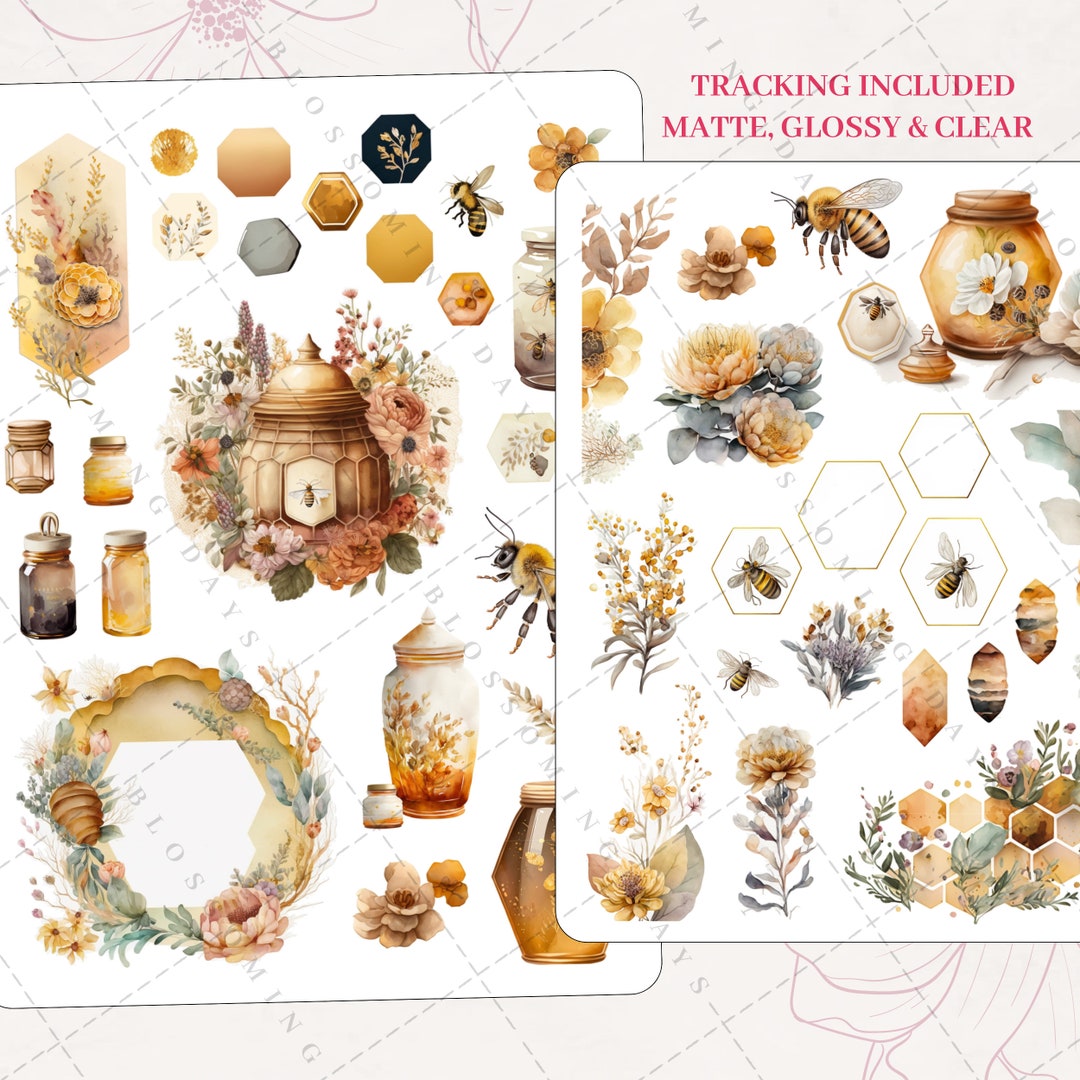 Cute Cottagecore Honey Bee, Beehive, Honeycomb, Whimsy, Pretty ...