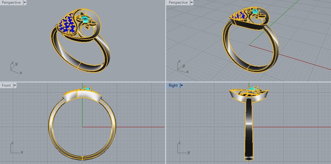 50 Pcs 3dm Model Man and Women Mixed Rings - Etsy