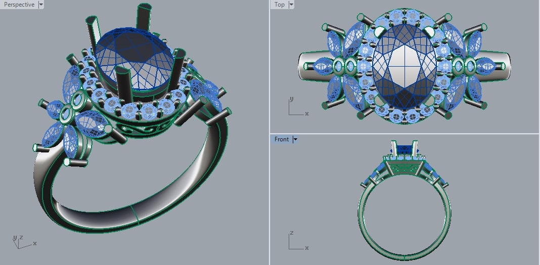 50 Pcs 3dm Model Man and Women Mixed Rings - Etsy