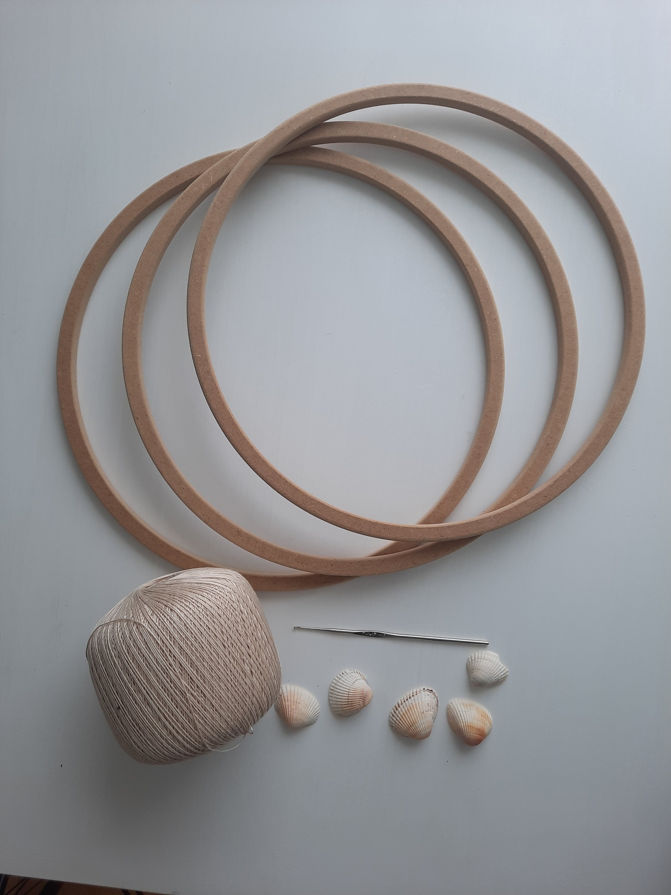 Dream Catcher Hoop, Plywood Ring for Crafts, Accessory for Macrame ...
