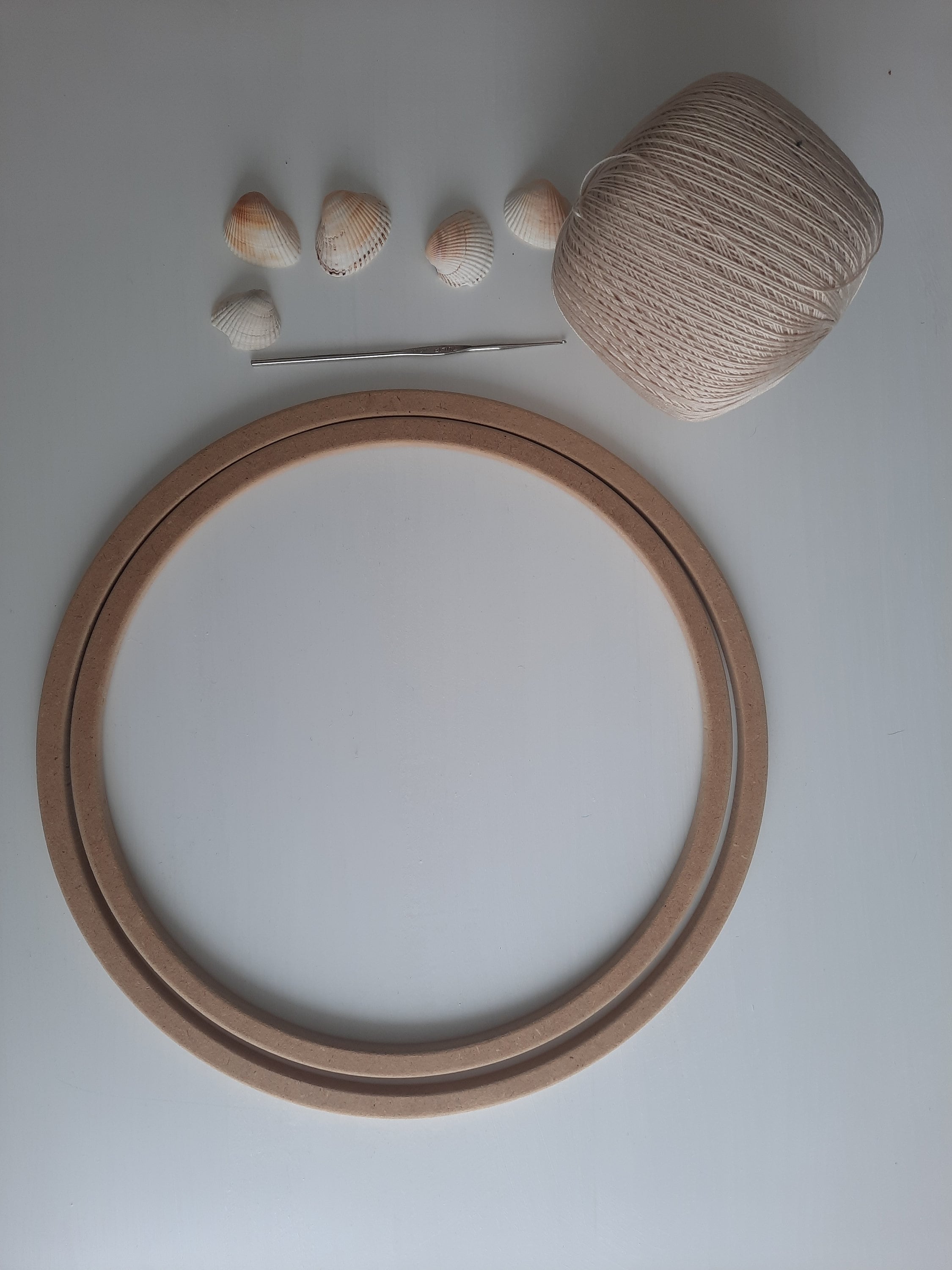 Wooden Hoop, Hoop for Macrame, Plywood Ring for Dream Catcher, Simple ...